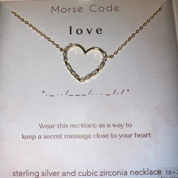 Olivia And Jackson | Jewelry | Bnib Olivia And Jackson Morse Code Love ...
